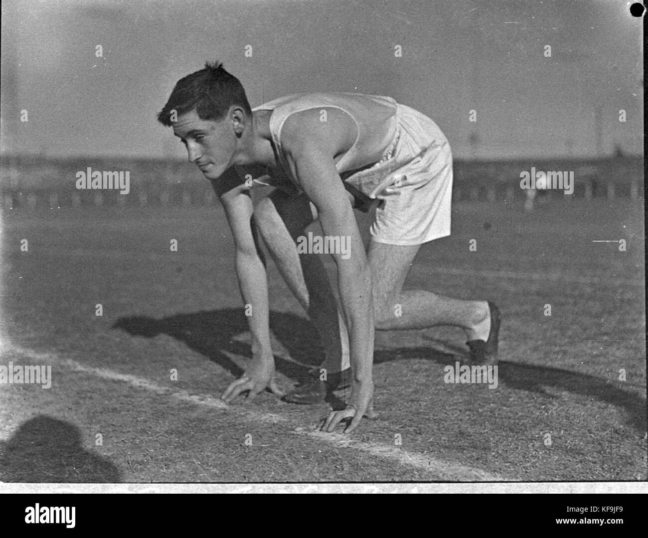 Runner posture Black and White Stock Photos & Images - Alamy