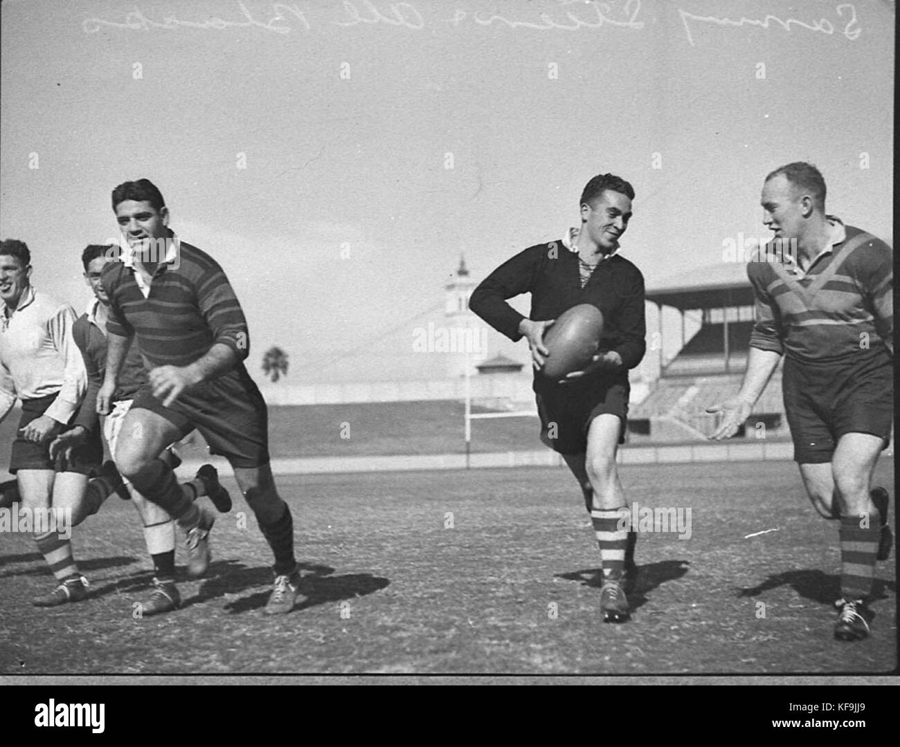 This historic photo from 21886 shows Sammy Stein playing football with ...