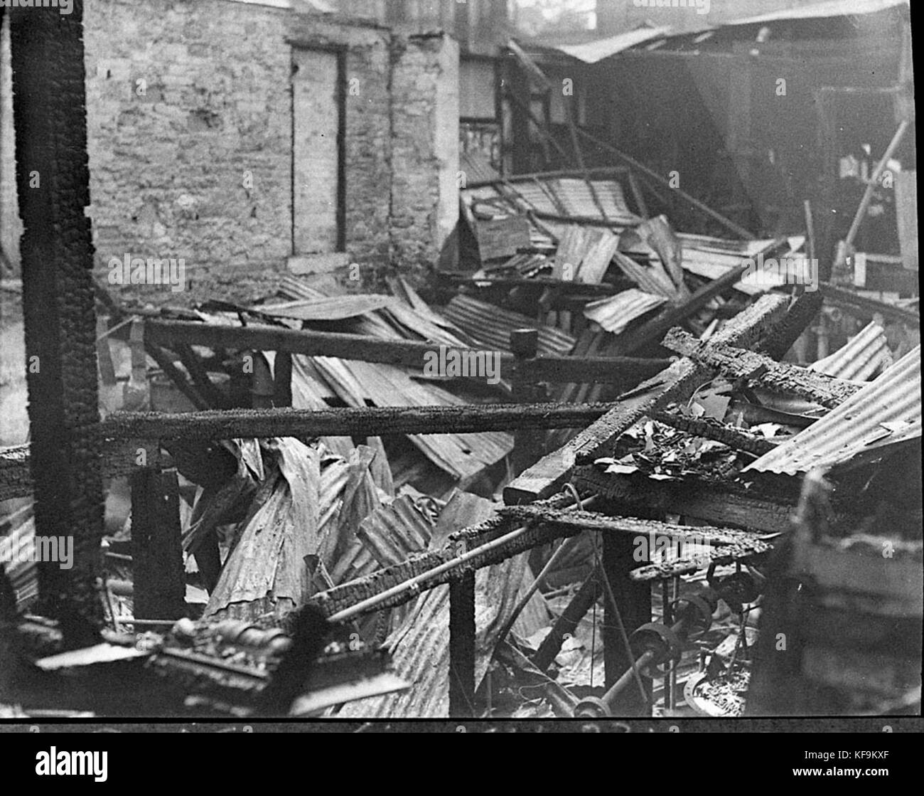 Building fire wall Black and White Stock Photos & Images - Alamy