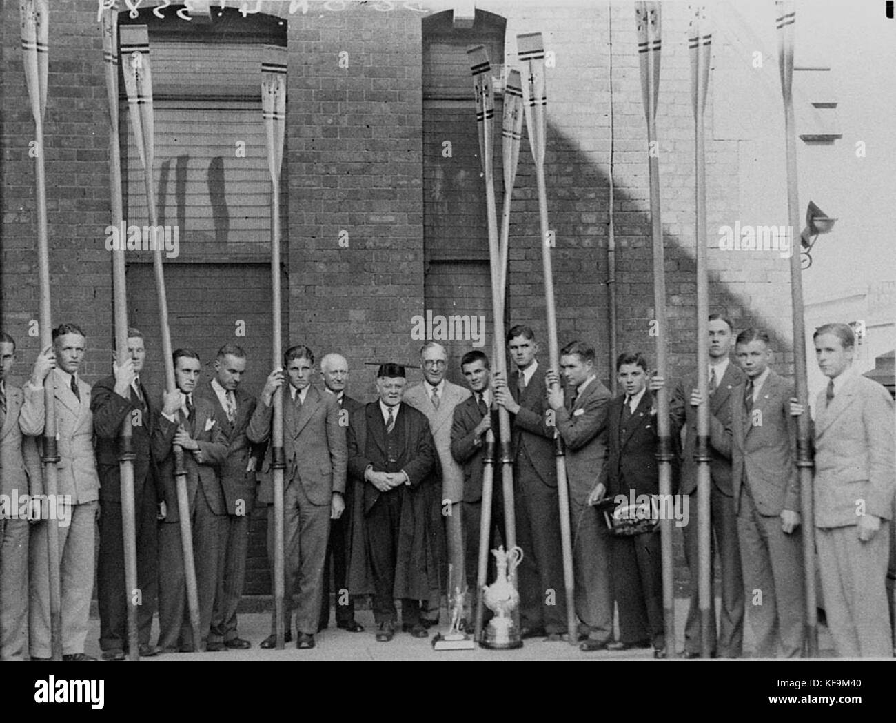 Vintage Rowing Team Black and White Stock Photos & Images - Alamy