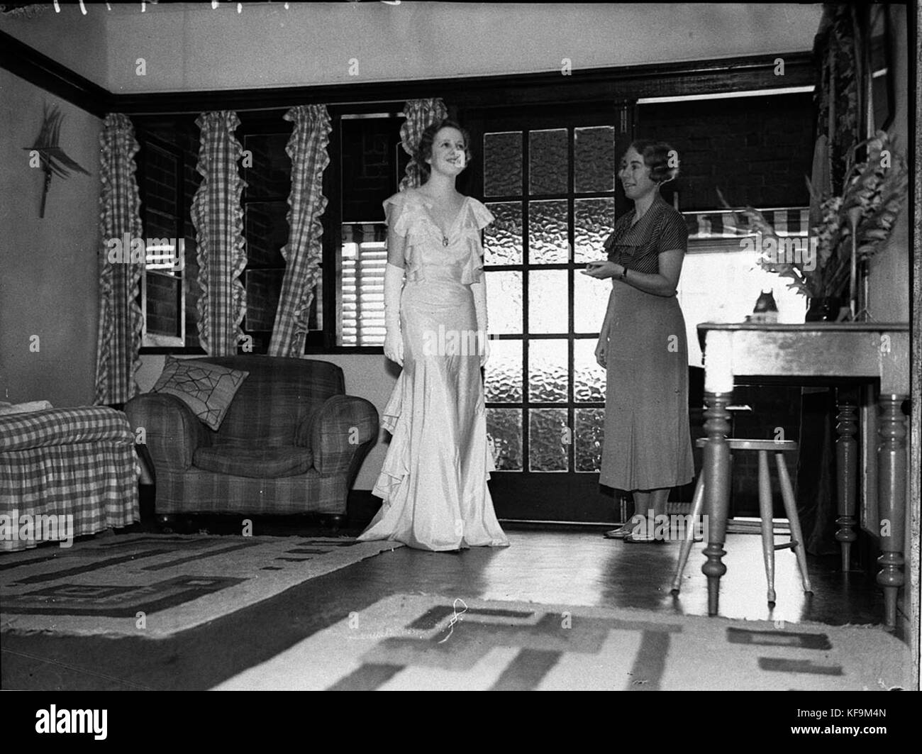 9065 Woman taking lessons in deportment Stock Photo - Alamy