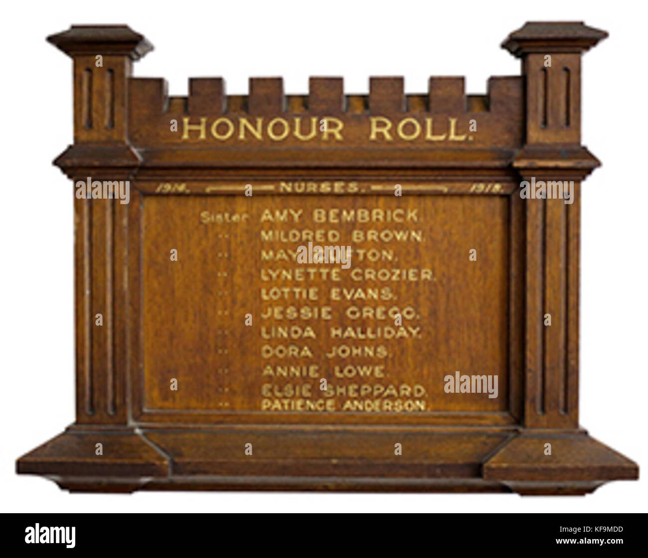 MLC School WWI Honour Roll Stock Photo - Alamy