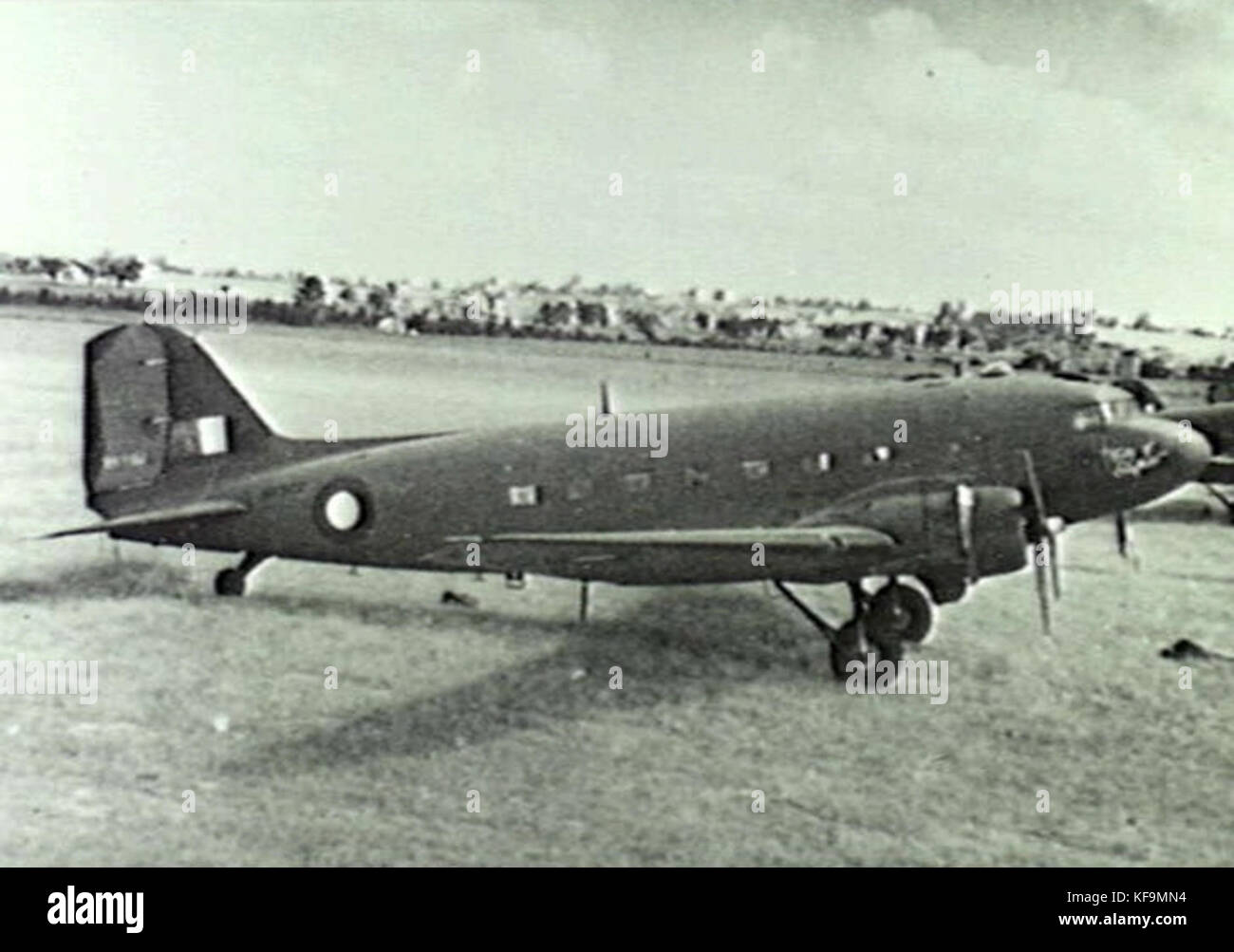 The Royal Air Force Dakota aircraft, stationed at Camden airfield in ...