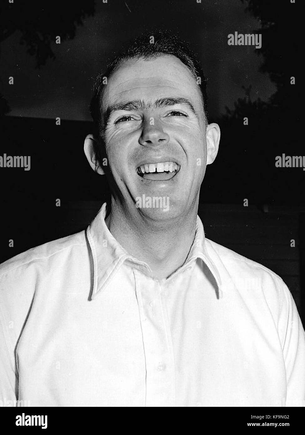 Bill Johnston (cricketer) 1950 Stock Photo - Alamy