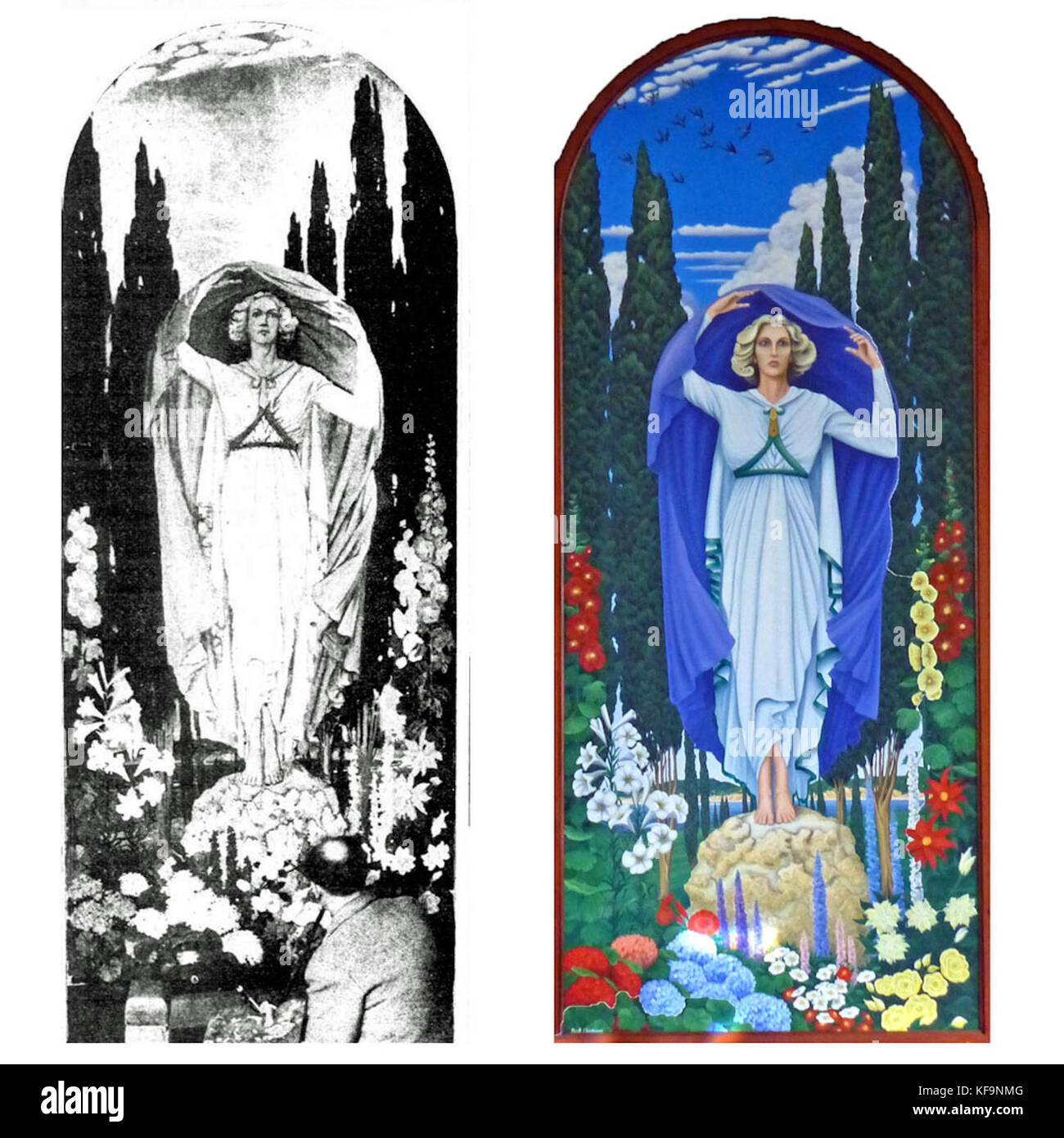 Mount Thompson Crematorium Brisbane Bustard Christensen mural ...