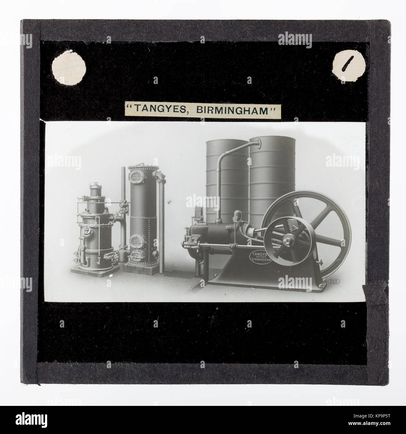Lantern Slide Tangyes Ltd, Suction Gas Engine & Cooling System, circa ...