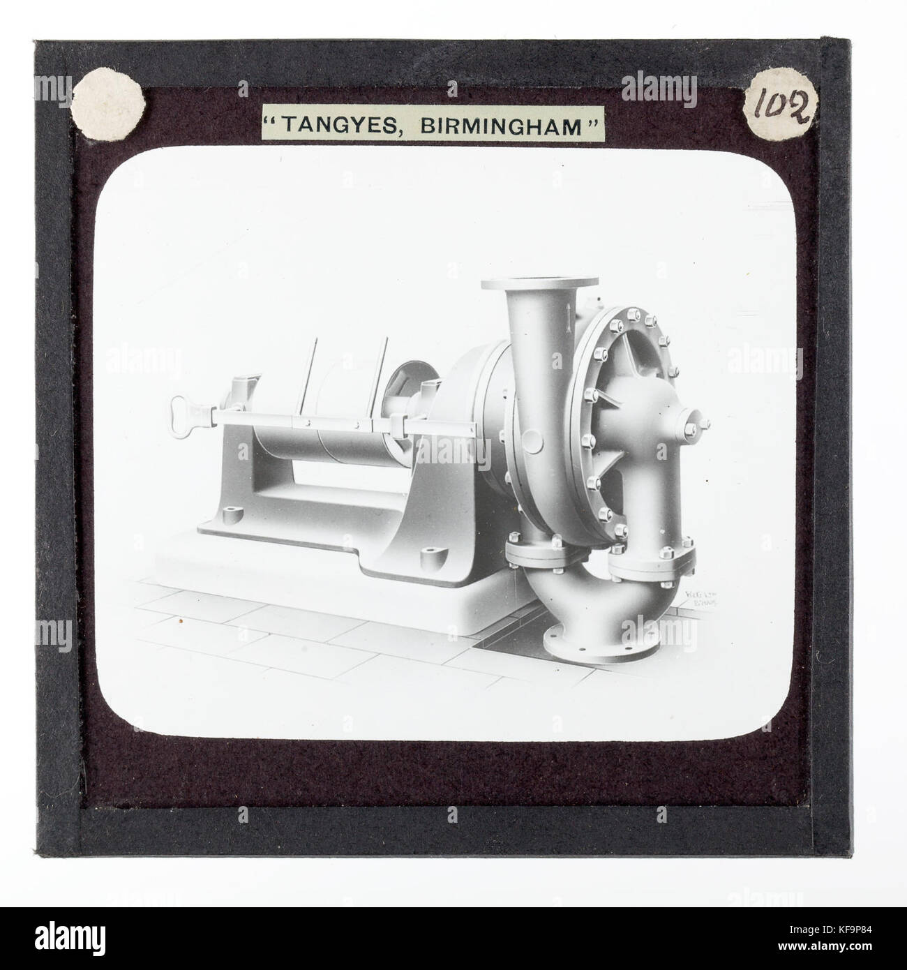 Lantern Slide Tangyes Ltd, C Type Centrifugal Pump, circa 1910 Stock ...