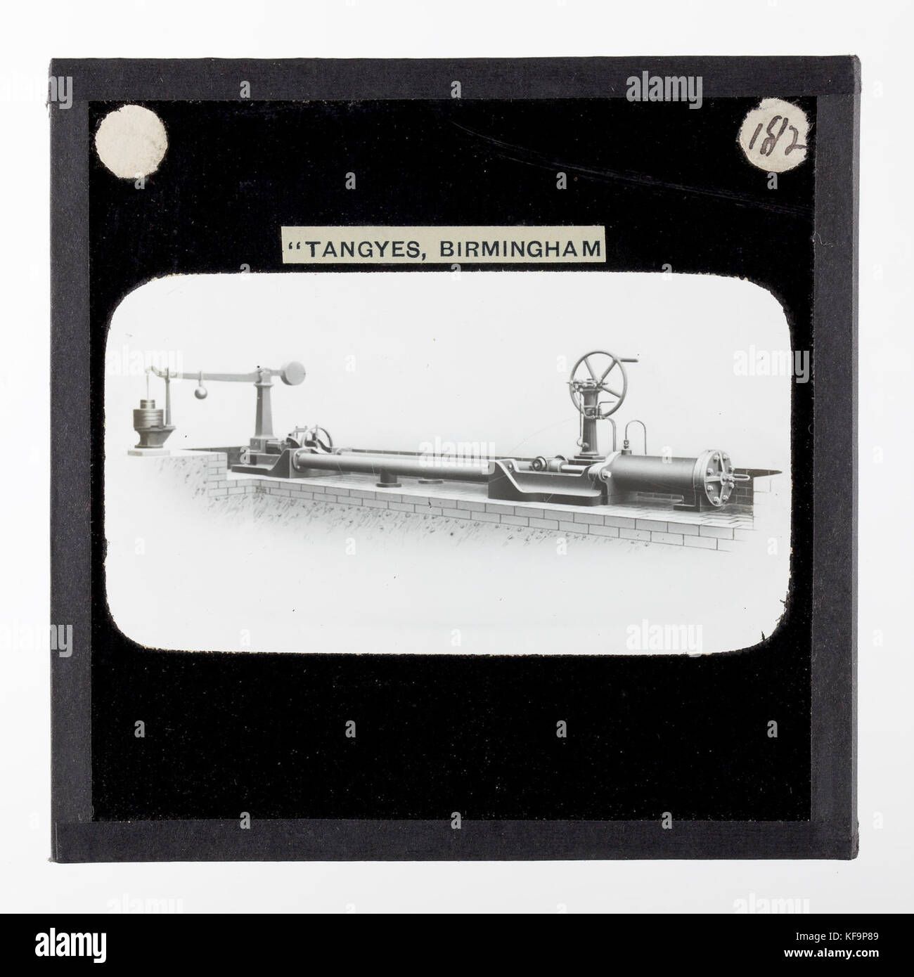 Lantern Slide Tangyes Ltd, Chain Testing Machine, circa 1910 Stock ...
