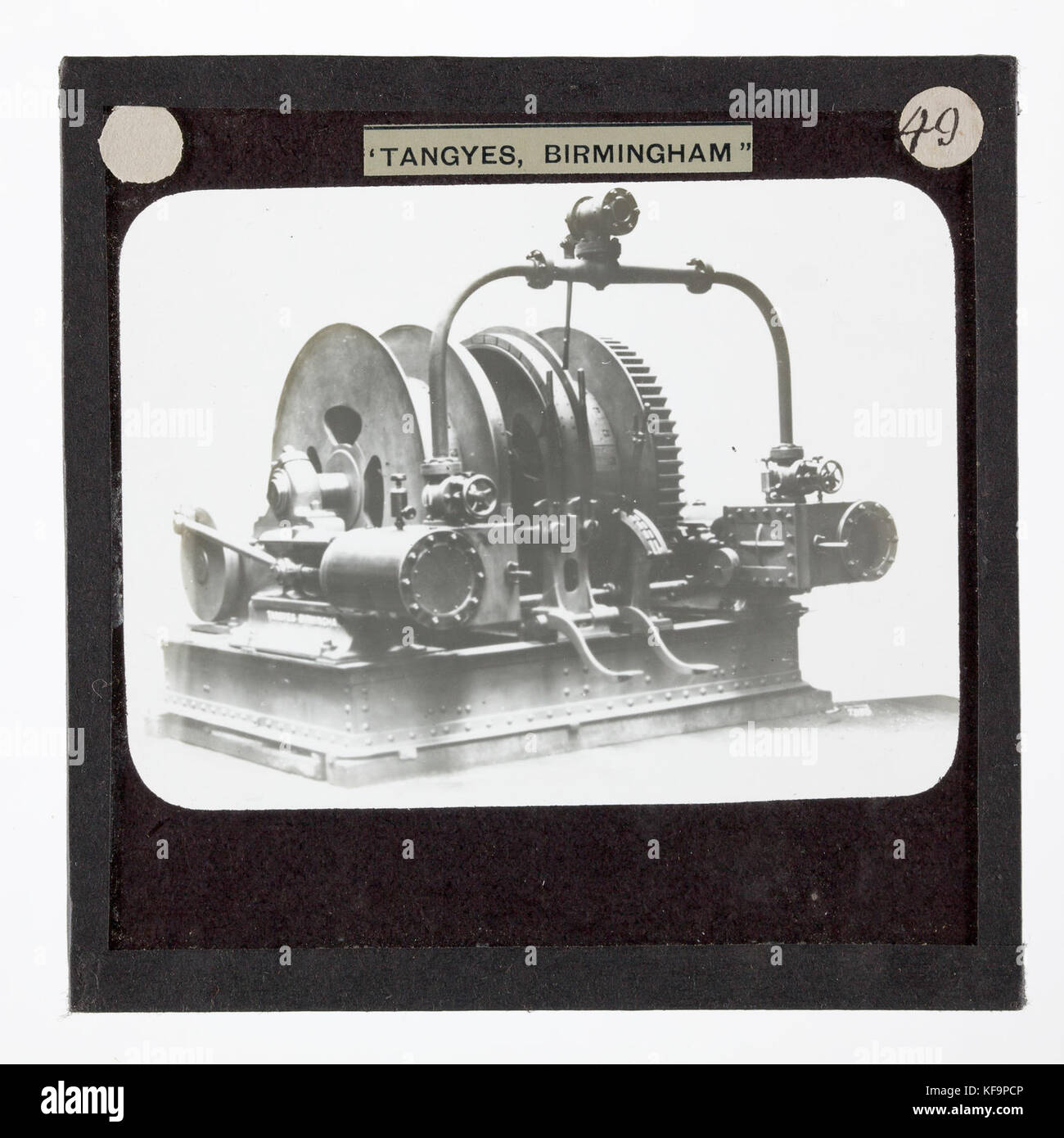 Lantern Slide Tangyes Ltd, Steam Driven Mine Winding Engine, circa 1910 ...