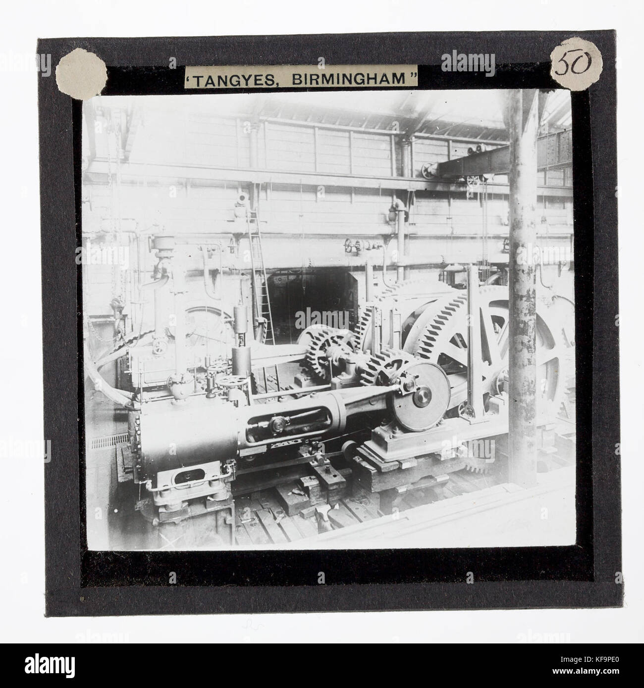 Lantern Slide Tangyes Ltd, Steam Driven Mine Winding Engine, circa 1910 ...