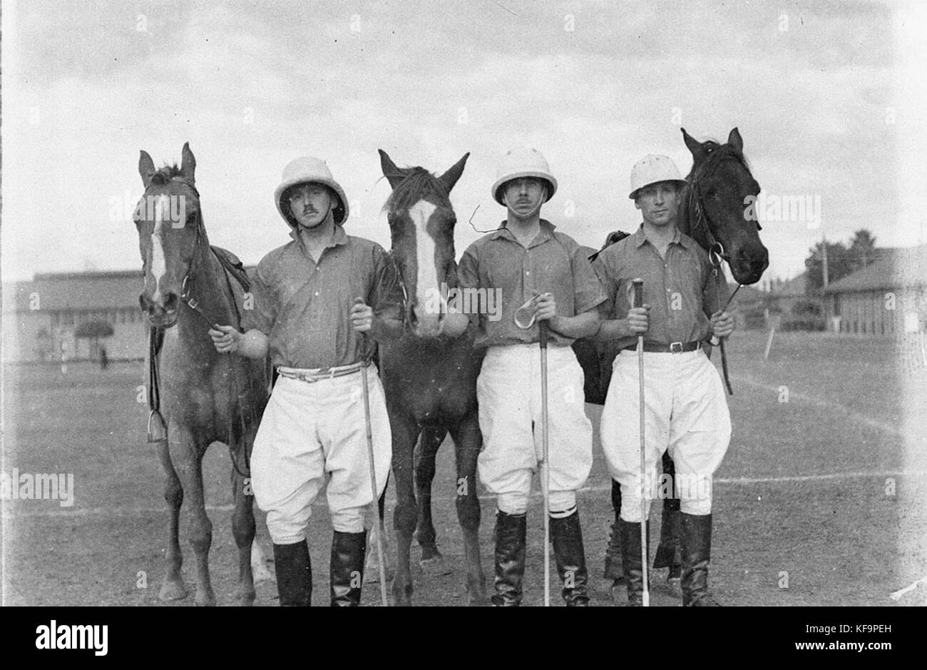 Polo team at Kensington Race Course Stock Photo - Alamy