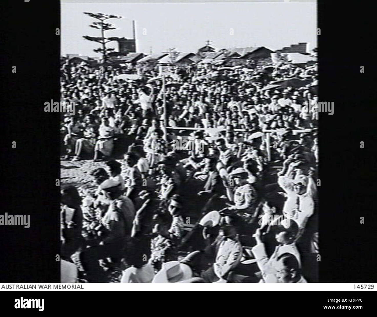 145729 The large crowd that was formed by members of the BCOF ...