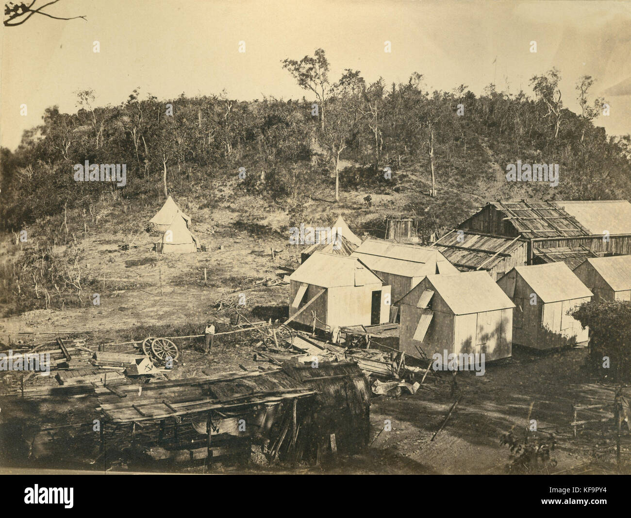 Fort Hill 1870 Stock Photo - Alamy