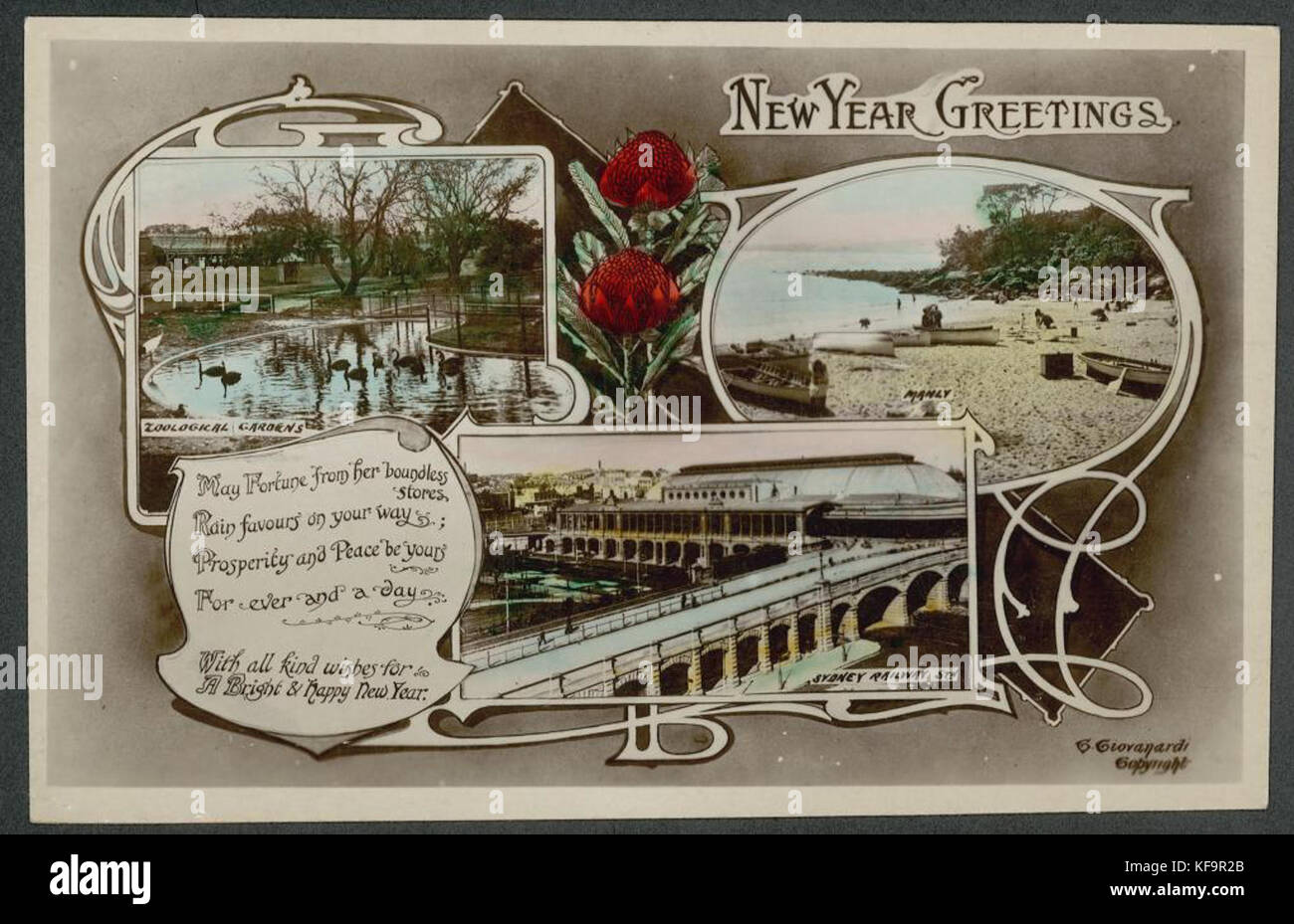 Manly, Railway Square, Zoo, 1908 (8285813029 Stock Photo - Alamy