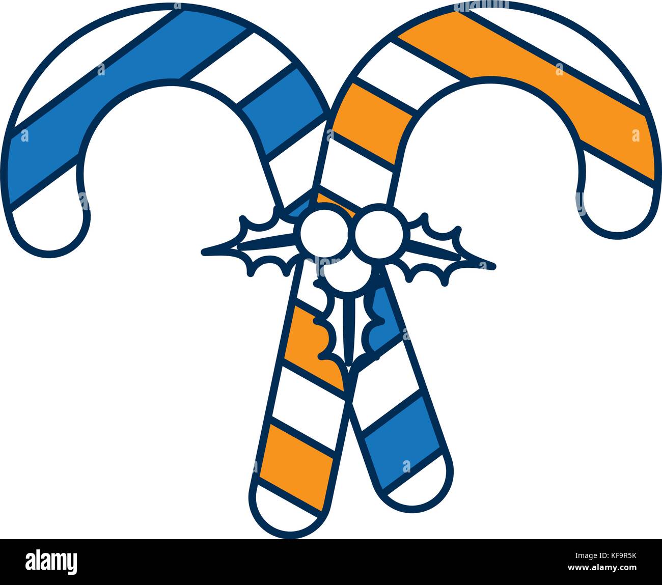 christmas sticks icon over white background vector illustration Stock ...