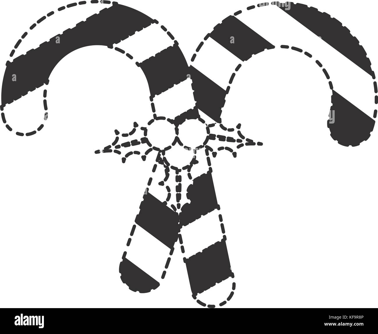 christmas sticks icon over white background vector illustration Stock ...