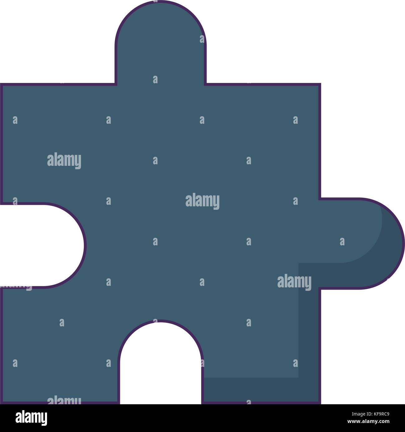 jigsaw puzzle icon over white background vector illustration Stock ...