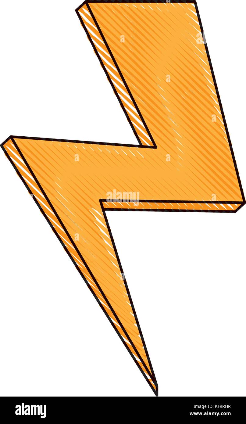 thunder icon over white background vector illustration Stock Vector ...