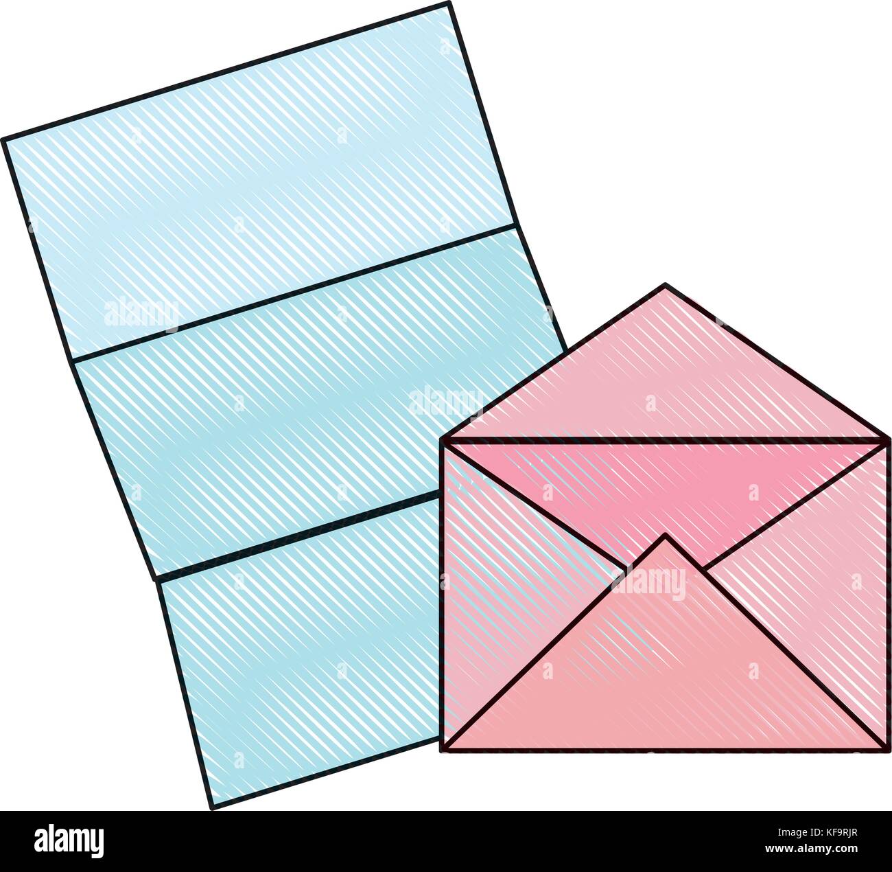envelope and letter icon over white background vector illustration ...