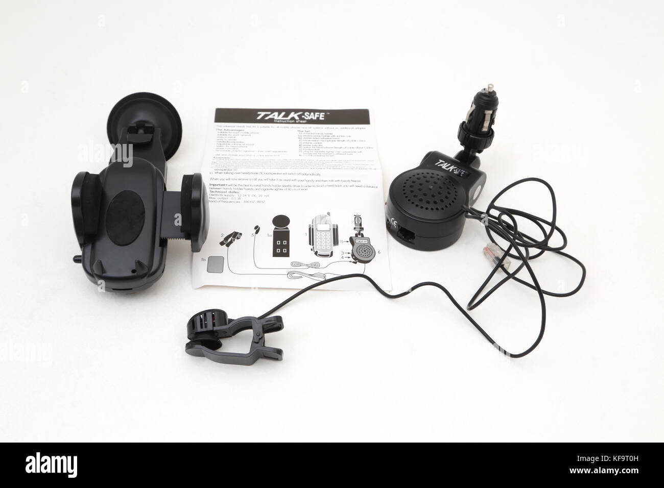 Talk Safe Hands Free Kit For Mobile Phones Stock Photo - Alamy