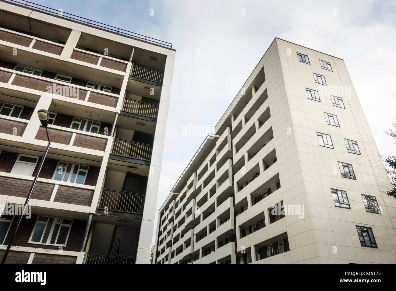 The postwar modernist Hallfield Estate, Bayswater, London, designed by ...