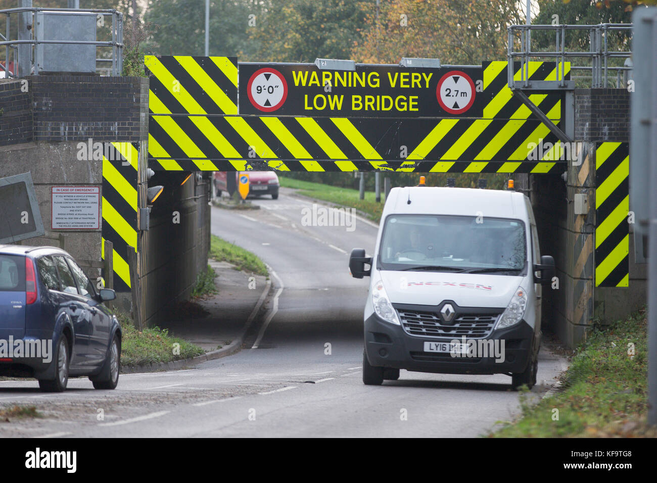 Lorry hit bridge hi-res stock photography and images - Alamy
