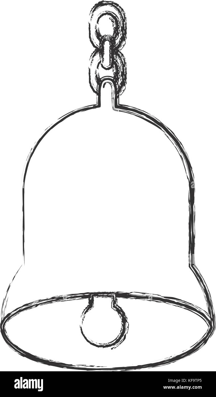 bell icon over white background vector illustration Stock Vector Image ...