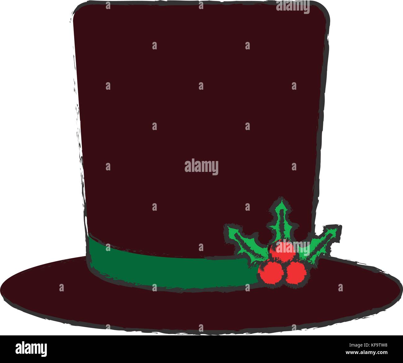 top hat icon over white background vector illustration Stock Vector ...
