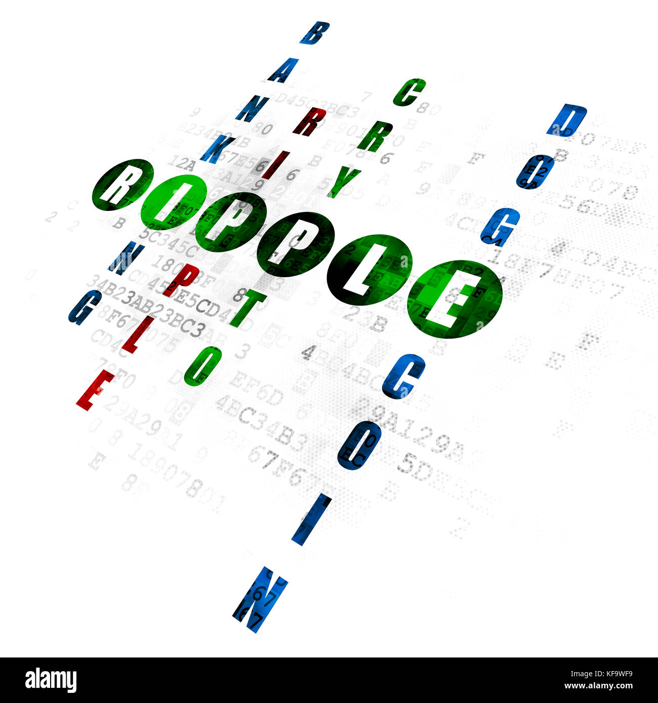 Blockchain technology in circle Cut Out Stock Images & Pictures - Alamy