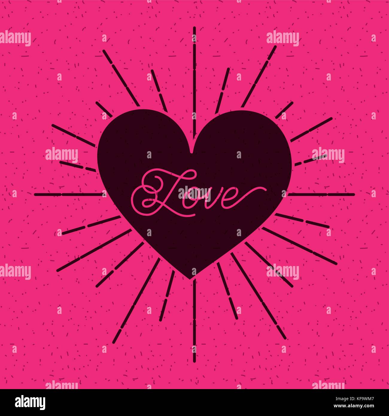 love heart romantic passion emotion vector illustration Stock Vector ...