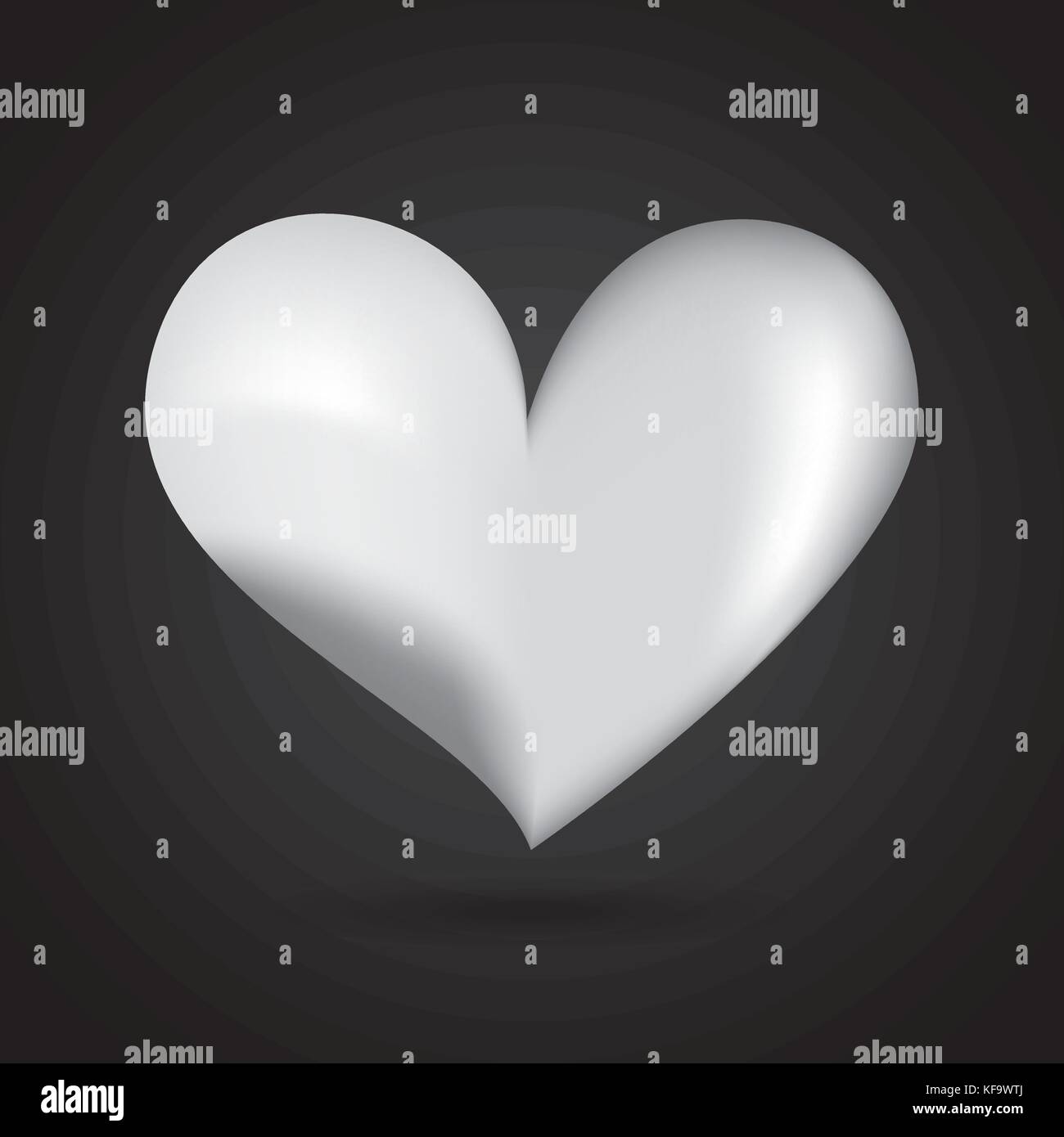 love white heart romantic passion emotion vector illustration Stock ...
