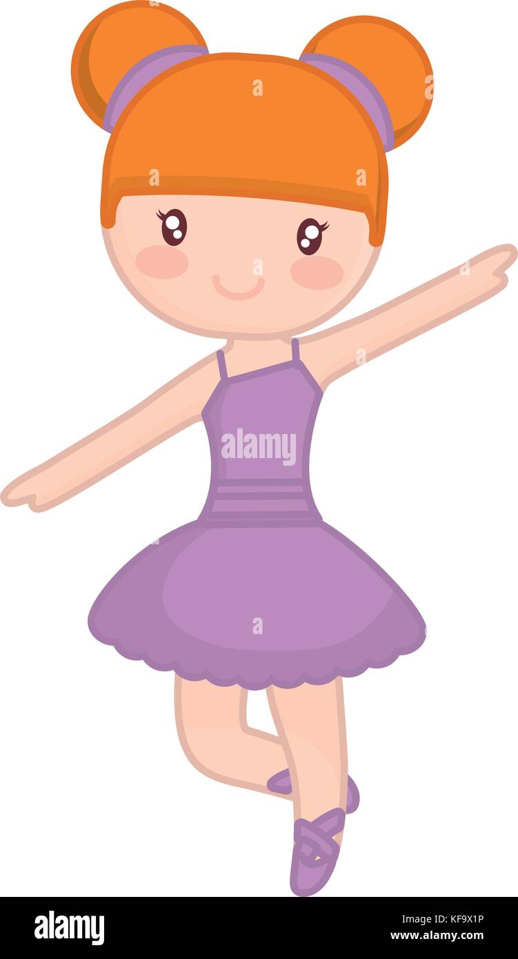ballet ballerina icon over white background colorful design vector ...