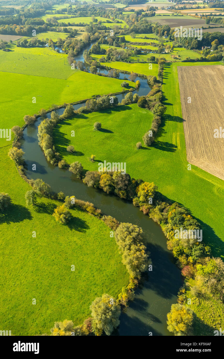 River Lippe, Lippe meander the outside of the city limits between Werne ...
