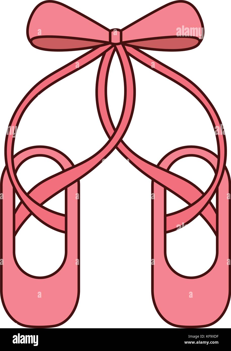 Ballet pointe slippers Stock Vector Images - Alamy