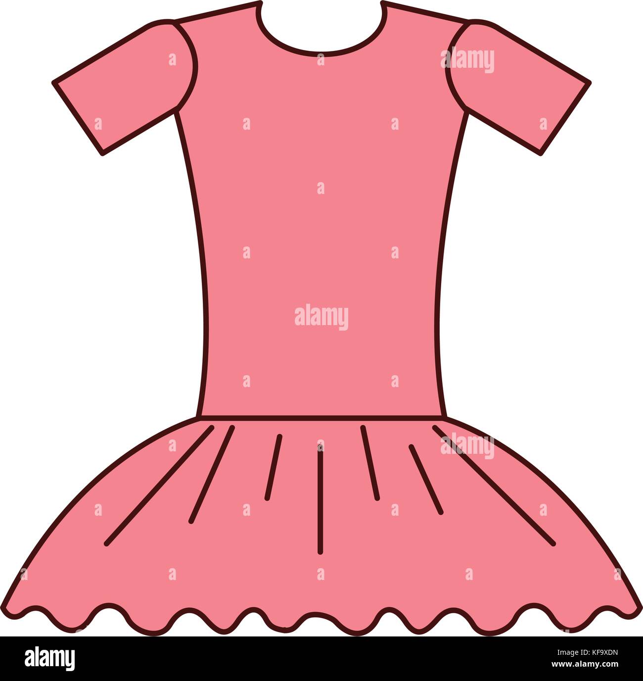 pink ballet dress ballet dress elegant costume vector illustration ...