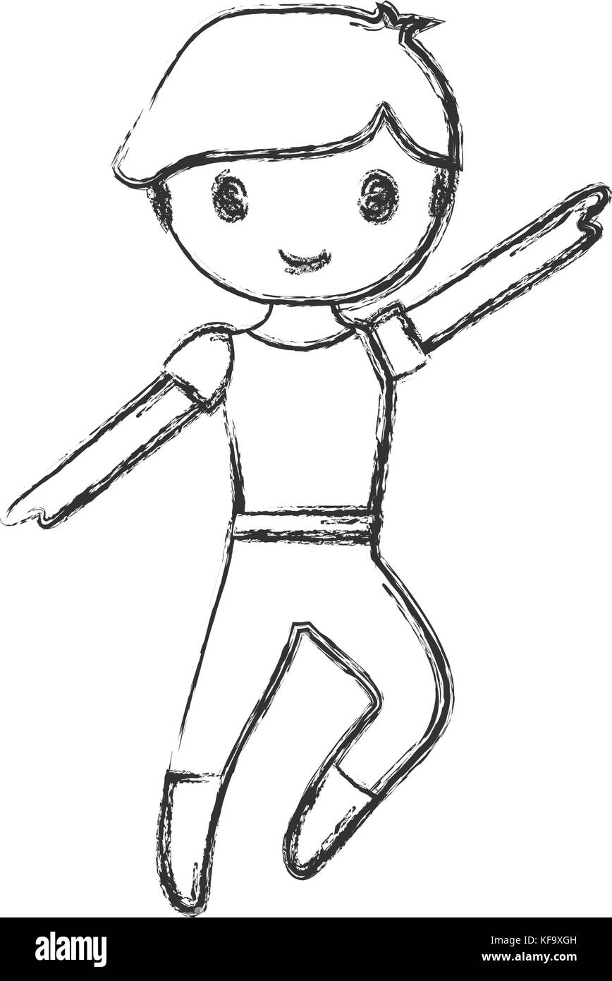 ballet dancer boy icon over white background vector illustration Stock ...