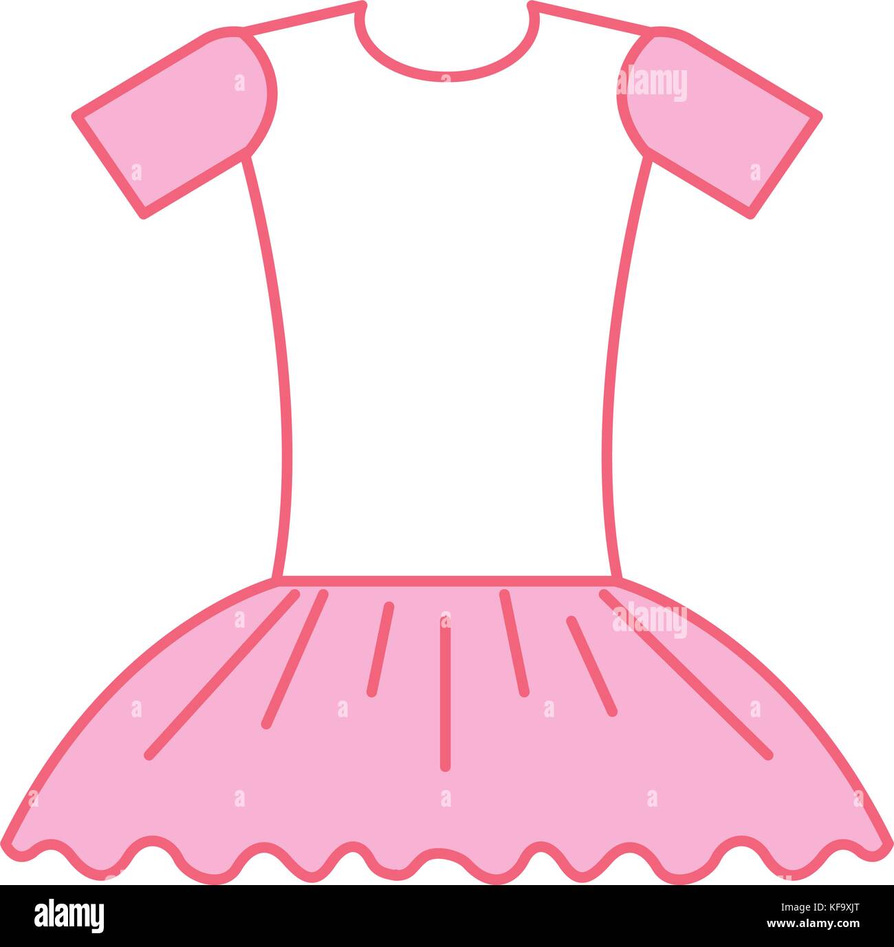 pink ballet dress ballet dress elegant costume vector illustration ...