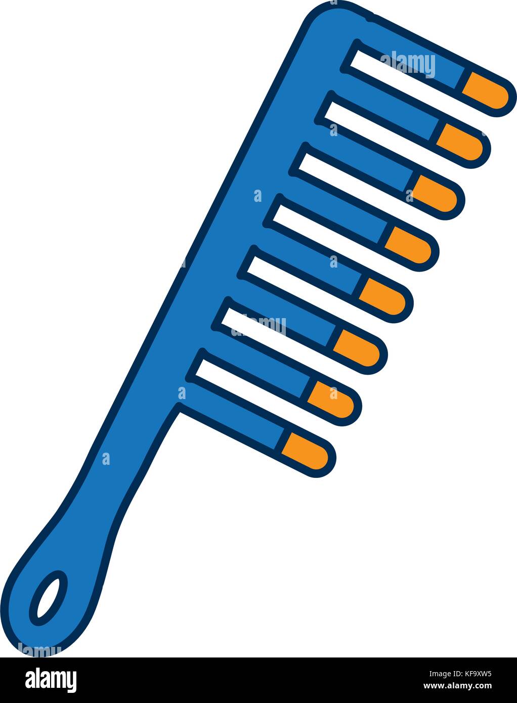comb icon over white background vector illustration Stock Vector Image ...