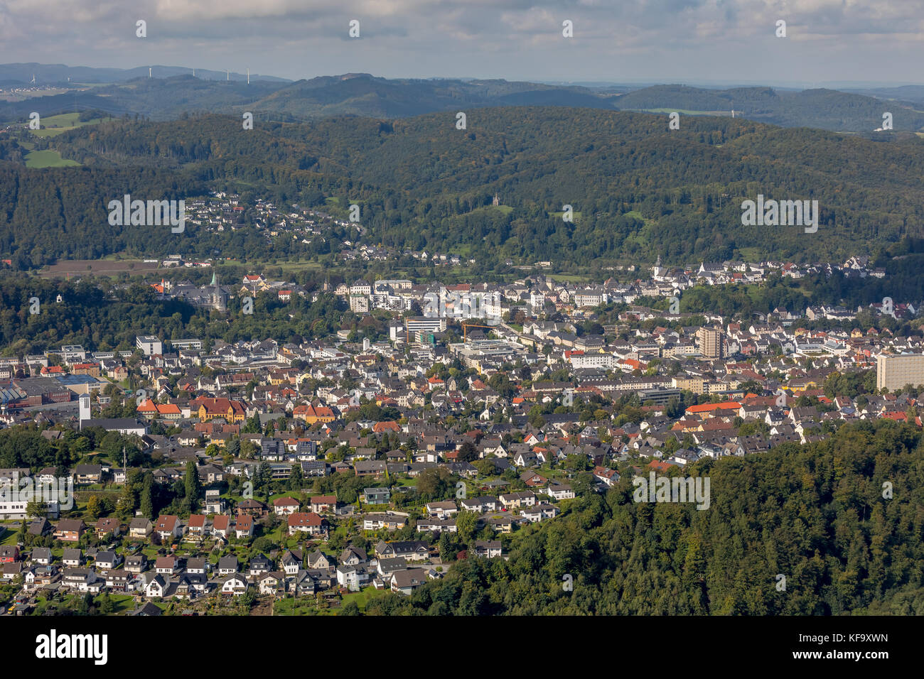 Old town of Arnsberg with Bell Tower, Old Town Hall, Old Market ...