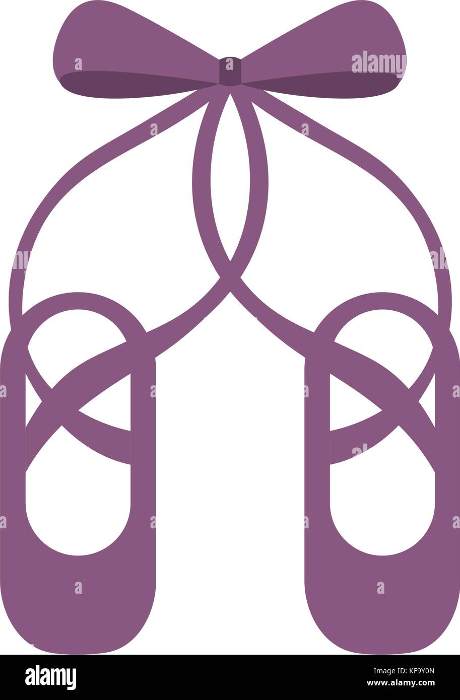 Girl with ballet slippers Stock Vector Images - Alamy