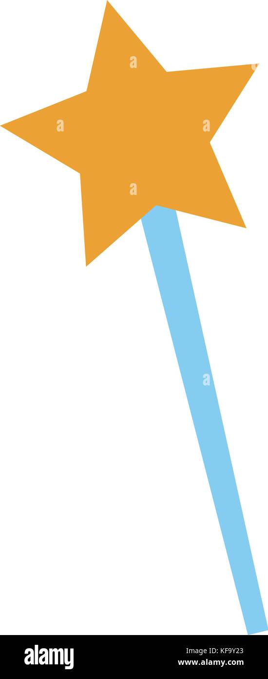 magical fairy wand imagination fantasy vector illustration Stock Vector ...