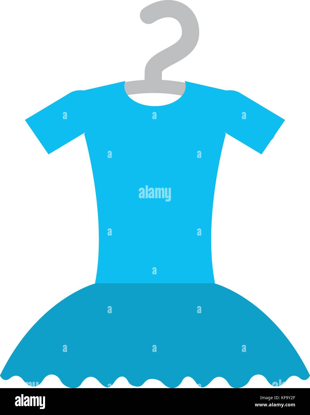 tutu ballet on the hanger costume vector illustration Stock Vector ...