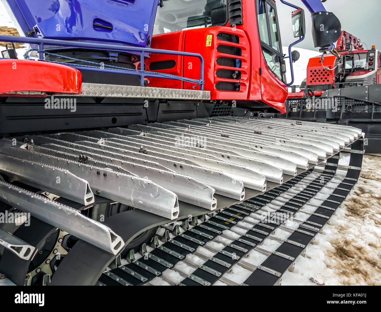 Preparation of the ski track hi-res stock photography and images - Alamy