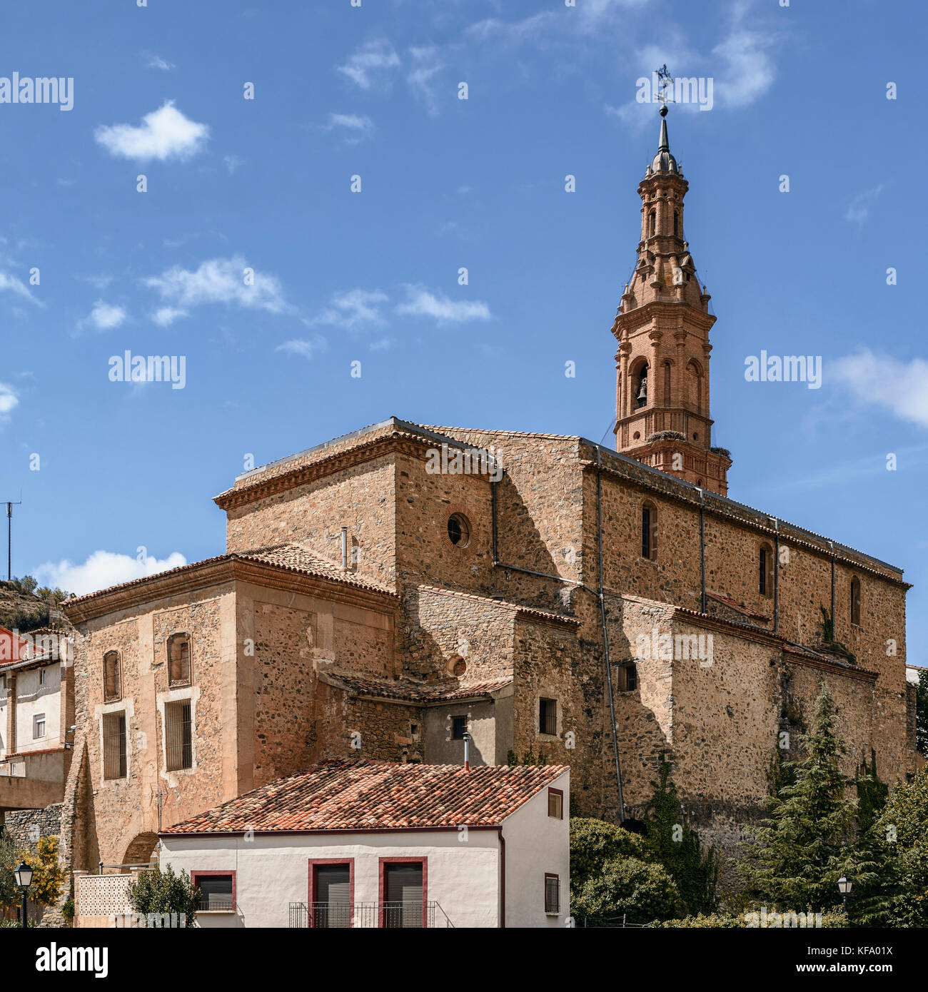 Tower of the church " Virgin of the Assumption" in the village of Igea ...