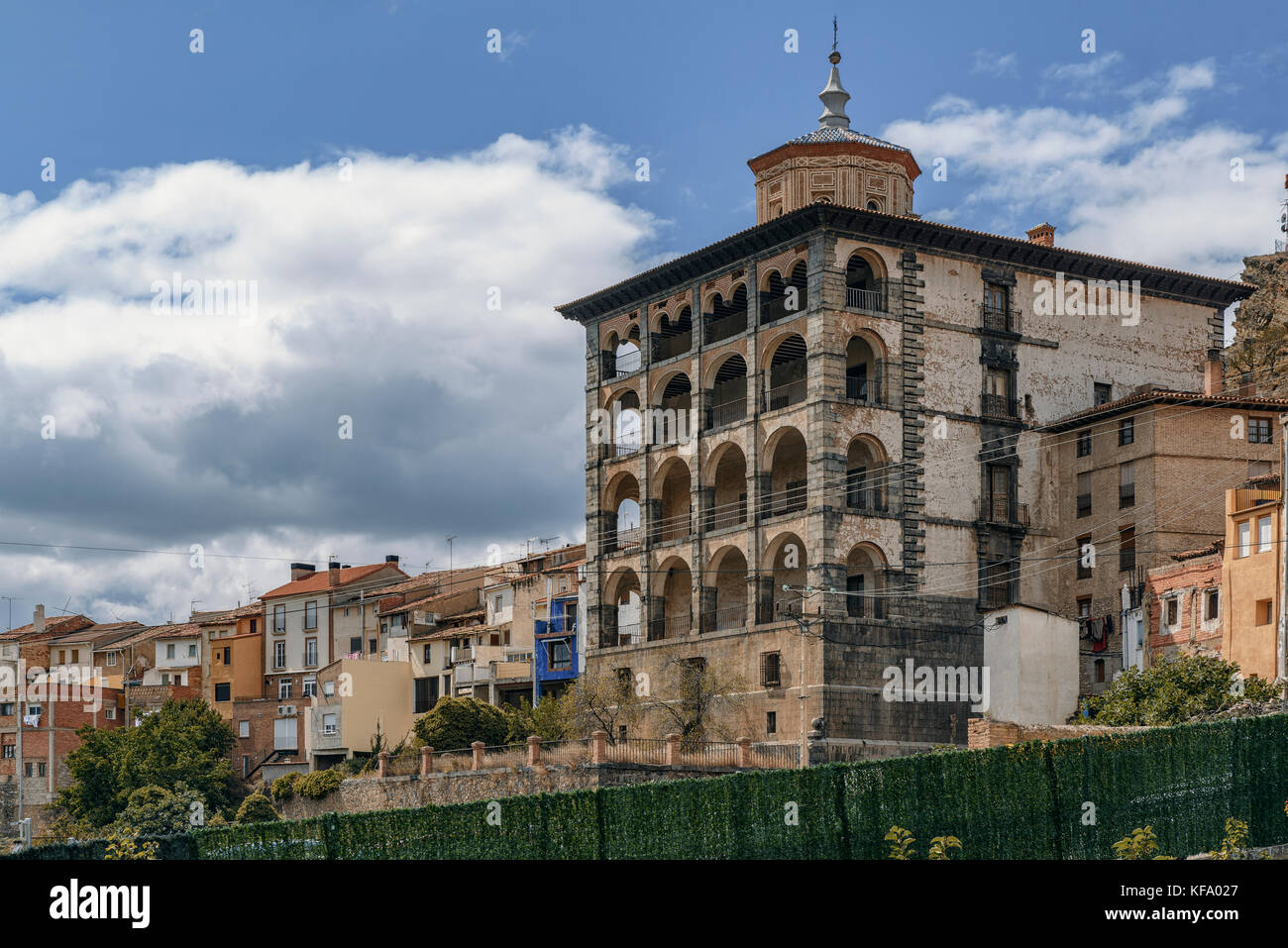 View of the palace in the village of Igea, La Rioja, Spain, Europe ...