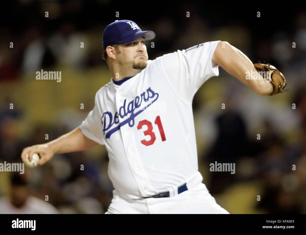 Los Angeles Dodgers' Brad Penny pitches against the San Francisco ...