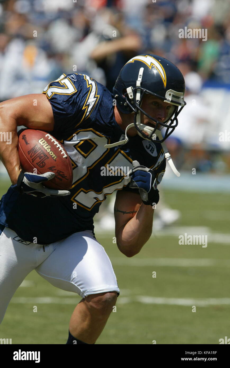 14 September 2003: Tim Dwight of the San Diego Chargers before a game ...
