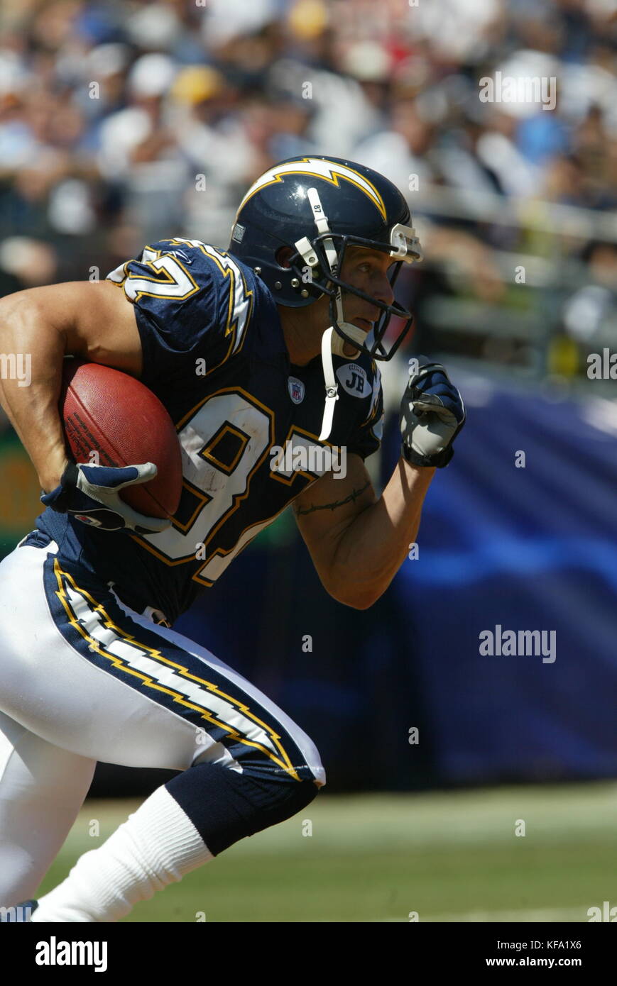 14 September 2003: Tim Dwight of the San Diego Chargers during a game ...