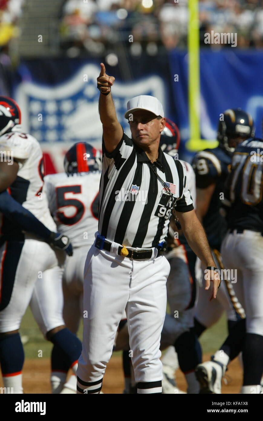 14 September 2003: Referee Tony Corrente during a game at Qualcomm ...