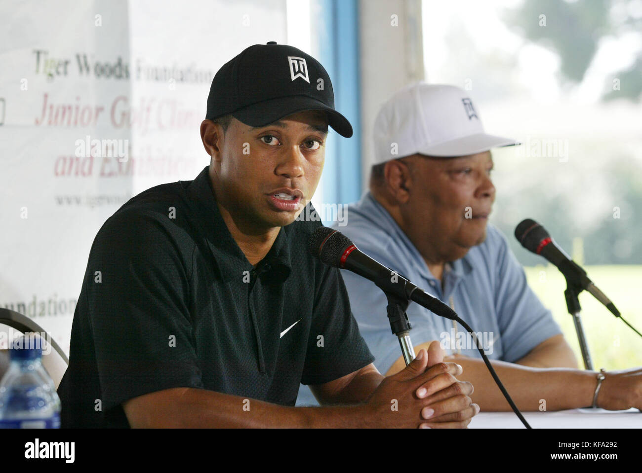 Tiger Woods with his father, Earl Woods at his proposed Tiger Woods ...